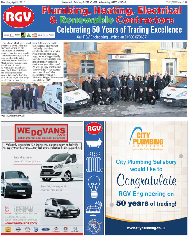 Celebrating 50 Years of Trading Excellence - RGV Engineering